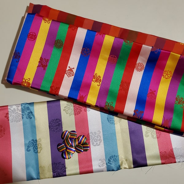 Korean Traditional Pattern Fabric for KPOP Hanbok Dress Cloth Table ...