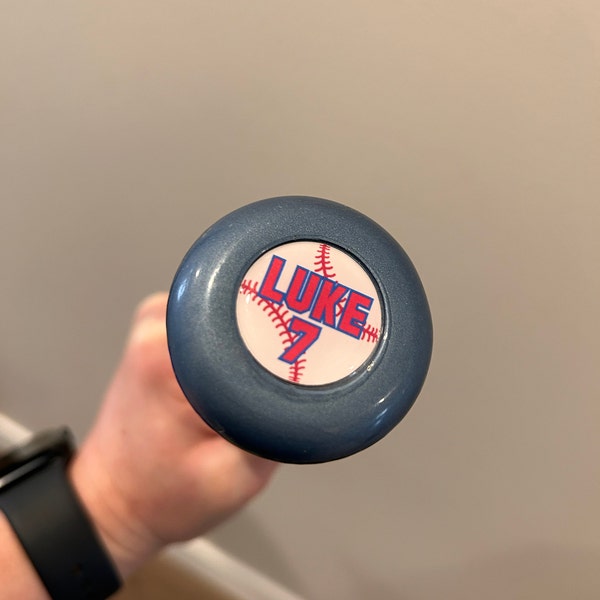 Personalized Baseball Bat Name & Number Sticker - 3D Decal - Etsy