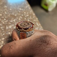 Kaaba Silver Men's Ring-islamic Gifts for Her Kaaba Ring, Islamic Gift ...