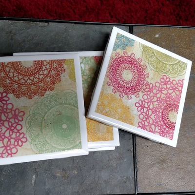 Ceramic Tile Coasters Coaster Set Table Coasters Camouflage Coasters ...
