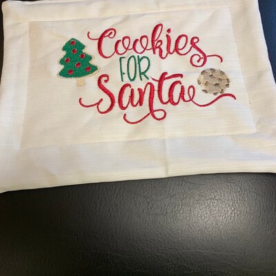 Cookies for Santa Embroidery Design 6 Sizes 10 Formats Dst Exp Hus Jef ...