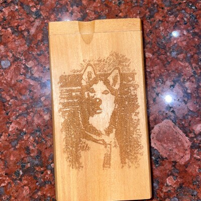 Wood Burned Herb Grinder Solid Oak / CNC Teeth & Magnetic - Etsy