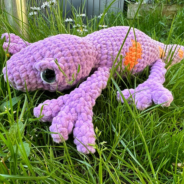 No Sew - Liam the Lizard Crochet Pattern, Lizard Crochet, Salamander ...