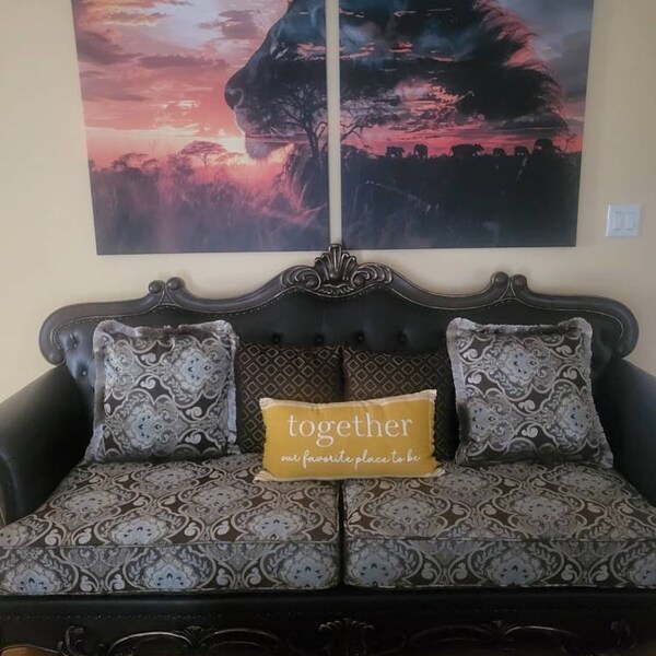 Abstract Deer Painting Print Stag Portrait Canvas Wall Art Wildlife Art ...