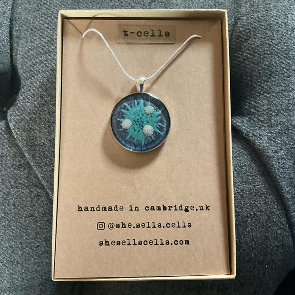 MINI Plant Cell Pendant Necklace - Art Necklace, Biology Jewellery ...