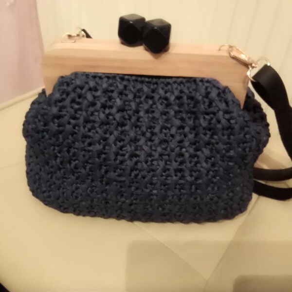 Crochet Raffia Oyster Shell Bag | Pearly Mussel Crossbody Bag | Knitted ...