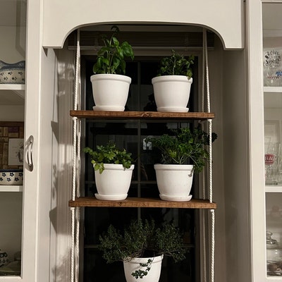 Window Plant Shelf Hanging Window Shelf 3 Tiered Window Floating ...