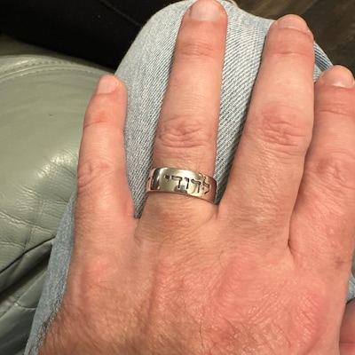 Sterling Silver Om Mani Padme Hum Ring - Etsy