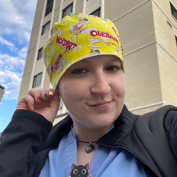 Women's Surgical Cap, Scrub Hat, Chemo Cap, NFL Atlanta Falcons - Etsy