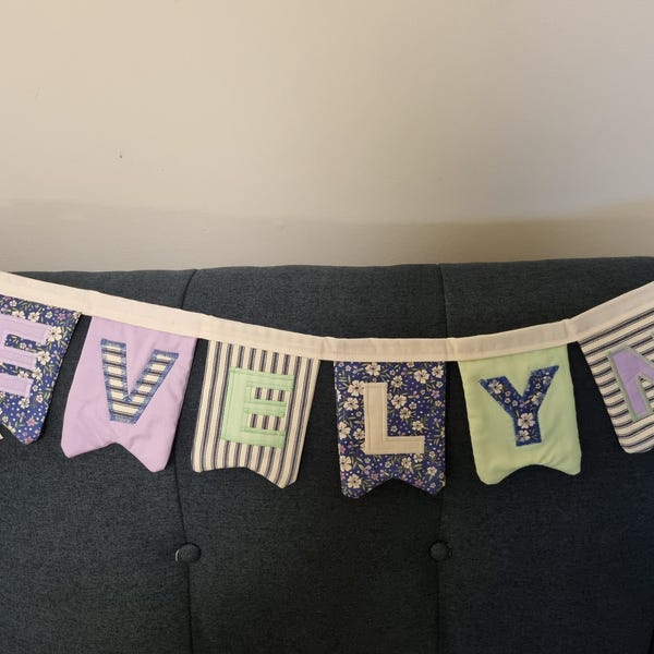 Alphabet Bunting PDF Sewing Pattern - Etsy