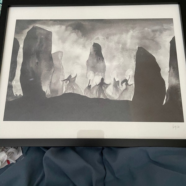 OUTLANDER FAN ART Ink Painting Outlander Dancing Maidens Print - Etsy