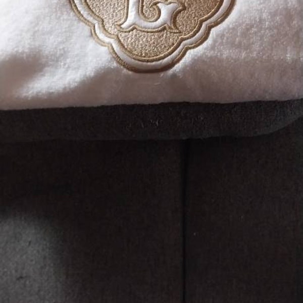 Bath Towel Set, Plush Embroidered Monogram Towel Set, Gift ...