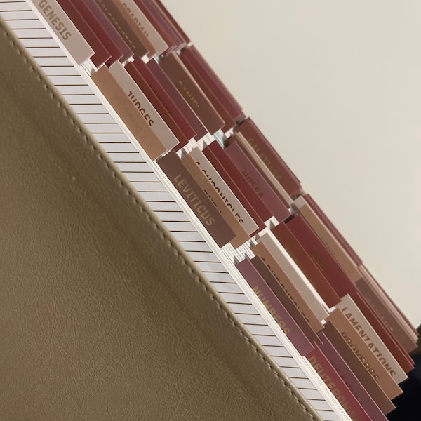 Bible Tabs for Women - Gold Foil Bible Tabs - Earth Tone Bible Stickers ...