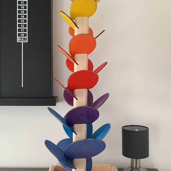 Children's Coat Rack Large Windmill Sturdy Handmade Wooden Coat Rack ...