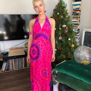 Vintage Gibi Roma Slinky Black Floral Pleated Mid Length Dress | Etsy