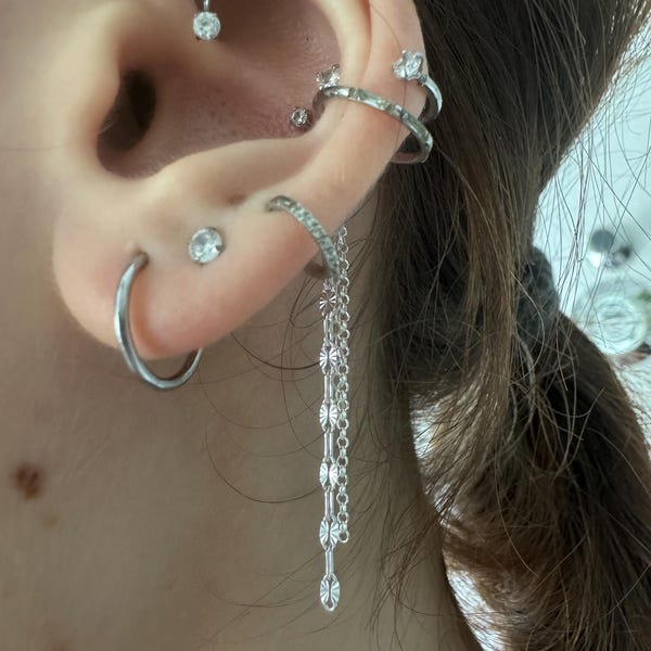 Hidden Helix Chain, Helix Chain, Double Helix Chain, Helix Earring ...