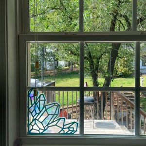 Celestial Whale Sun Catcher Window Sticker// Rainbow Window | Etsy