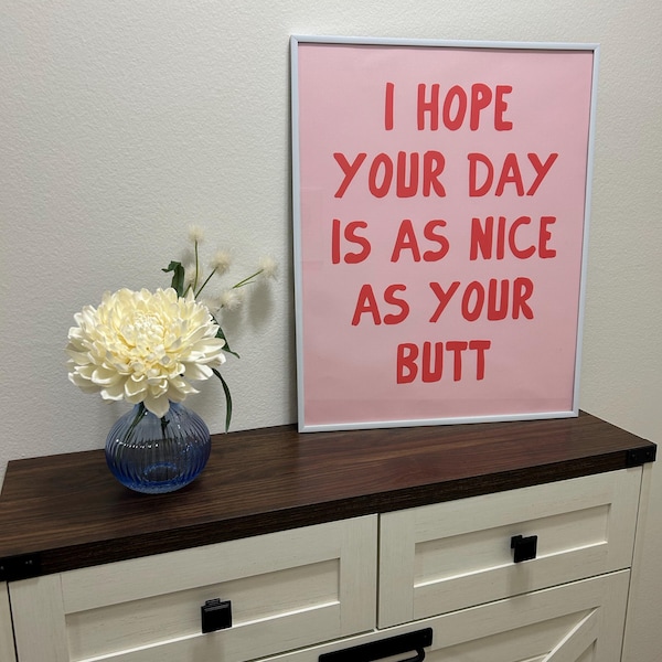 Peace Sign Art Print, Peace Sign Hand Art, Dopamine Wall Art, Preppy ...