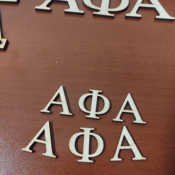 Original Greek Wooden Unfinished Greek Alphabet Letters With Adhesive ...