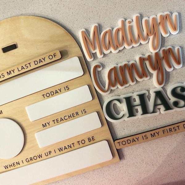 First Day of School Sign / Personalized First Day of School Sign / Dry ...