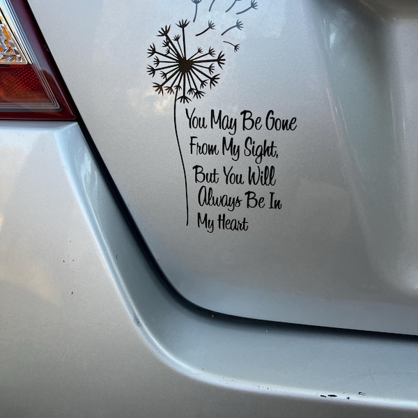 In Memory Car Decal, Memorial Car Decal, in Loving Memory Car Decal ...