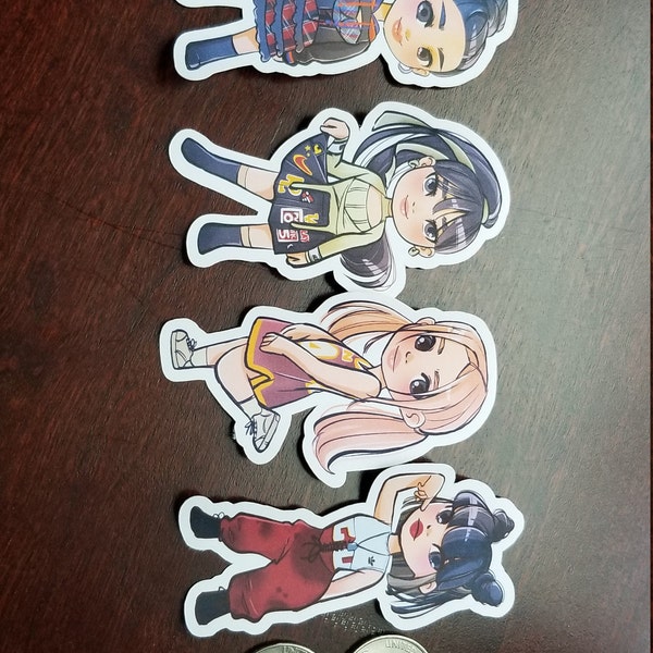 Cute Die Cut Sticker, Kawaii Japanese Lucky Charm Stickers, Waterbottle ...