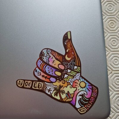 STOKED // Weatherproof Outdoor Sticker // Vinyl 4 Nature, Exploring ...