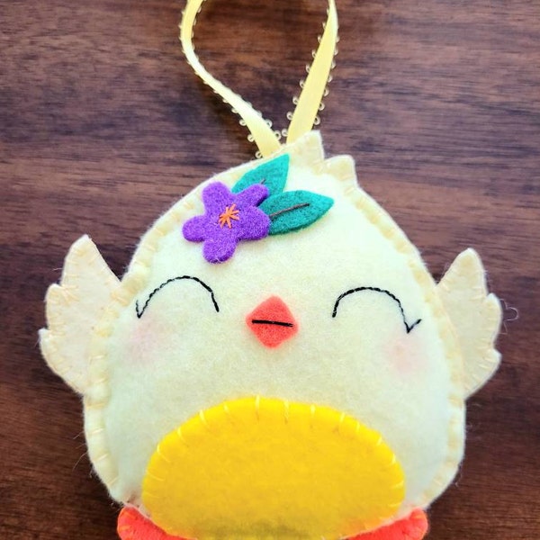Cute Easter Chick Pattern Easter PDF Pattern Easter Chicken Pattern PDF Easter Bird Ornament ...