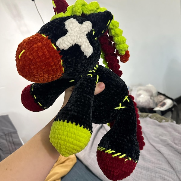 Murphy the Crochet Whale Plushie: Handmade Acrylic Yarn Stuffed Animal ...