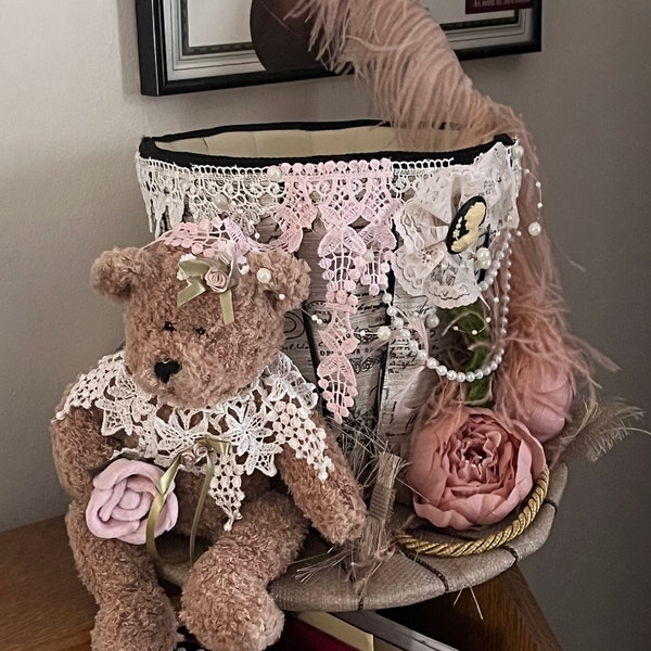 Extra Large Teddy Bear Tree Topper Bow - Red and Green Christmas Tree ...