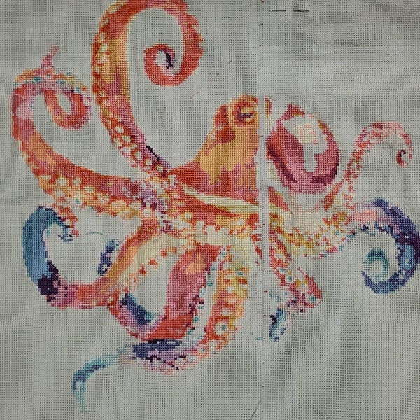 Octopus Cross Stitch Pattern 3 Instant PDF Download - Octopus ...