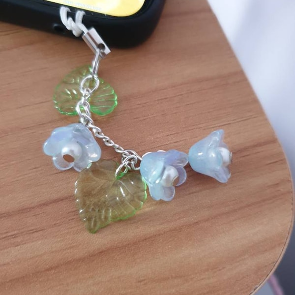 Lily of the Valley Phone Charm | Bag Charm, Keychain | Floral ...