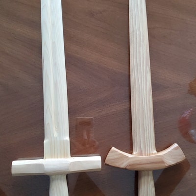Viking Sword Handcrafted From Solid American Hickory and Specialty Wood ...