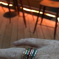 Stacking Rings / Thin Stacking Rings / Patina Stackable Rings / Stack / Silver Stack Ring ...