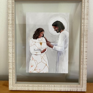 The Great Healer, Kintsugi Christ, Jesus Christ Wall Art, Jesus Christ ...