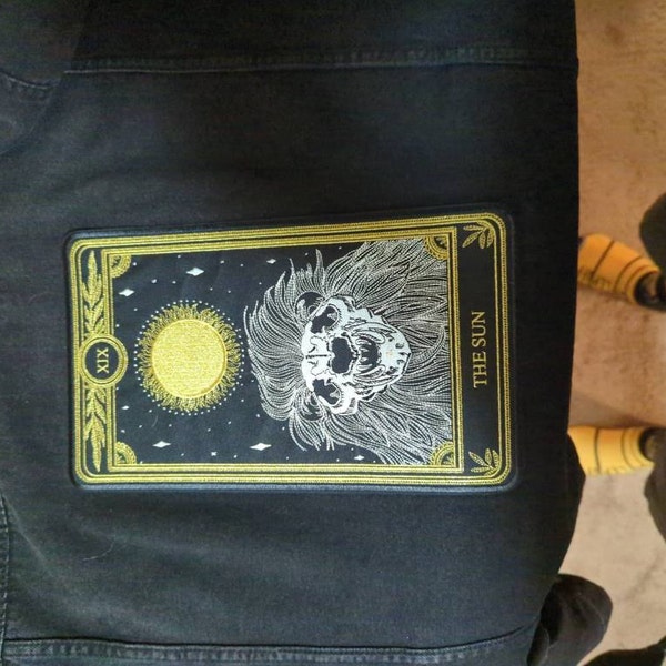 Large Embroidered Back Patch - "the Sun" - Etsy