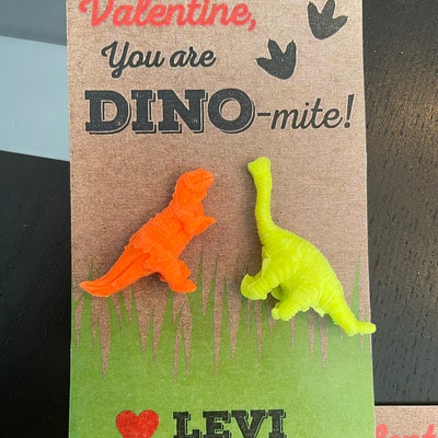 Dinomite Dinosaur Valentines PRINTABLE Dinosaur Valentine Card for Boys ...