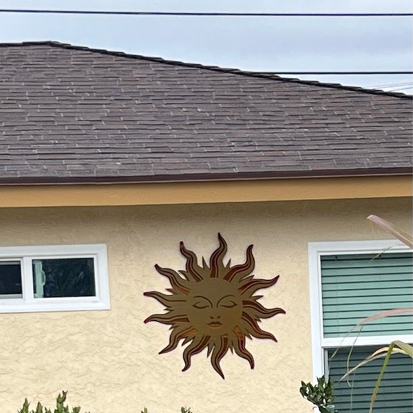 Sun in Splendor Metal Wall Art: Southwest Decor - Etsy