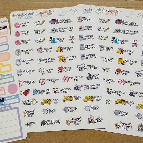 Night Shift From and to | Pastel Rainbow Colours | Planner Stickers ...