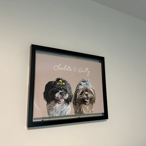 Custom Pet Portraits Using Pet Photo Personalized Digital Dog Portraits Cat Portraits Custom Dog ...