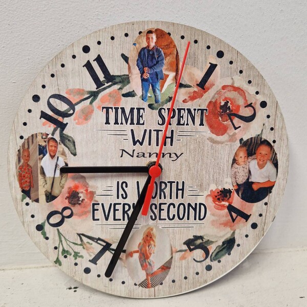 Round Clock Sublimation Design Farm Animals Kitchen Farmhouse for ...