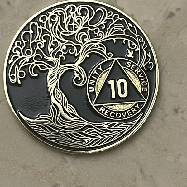 9 Year Rocketed to 4th Dimension Specialty AA Recovery Medallion - Tri ...
