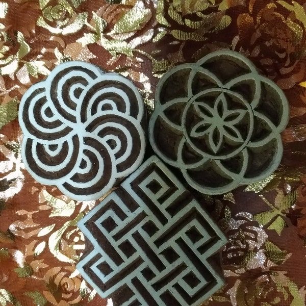 Celtic Floral Wood Block Stamp, Fabric Printing - Etsy