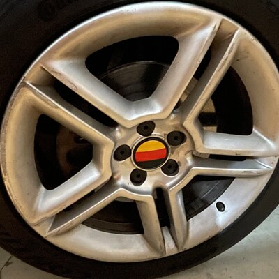 Metal Stickers Custom Car / Wheels Center Cap Logo Badge Wheel Trims ...