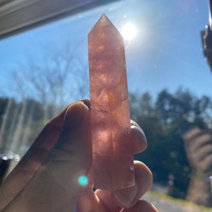 70mm Natural Red Strawberry Quartz Tower Crystal Quartz - Etsy