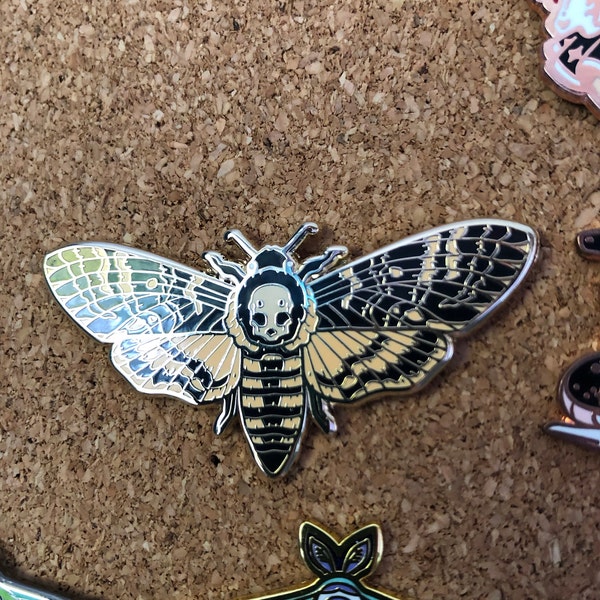 Death's-head Hawkmoth Hard Enamel Pin - Hawk Moth | Gold Variant ...