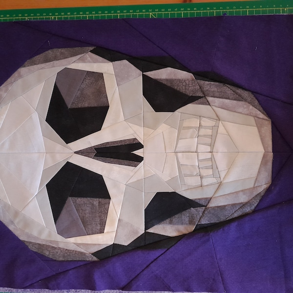 Fractured Skull Panel 16"x 20" - Foundation Paper Piecing Pattern - Etsy