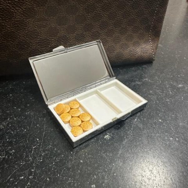 Travel Pill Case, Cute Pill Organizer, Metal Pill Box, Small Pill Box ...