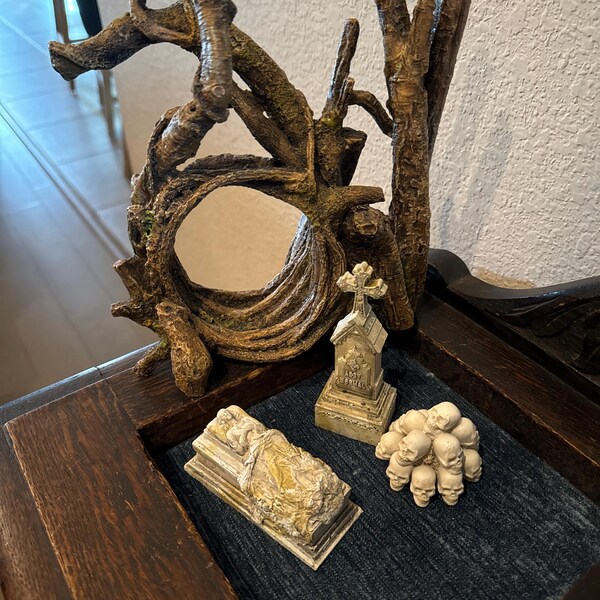 Miniature Distressed Tombstone Lying Girl Crypt - Etsy