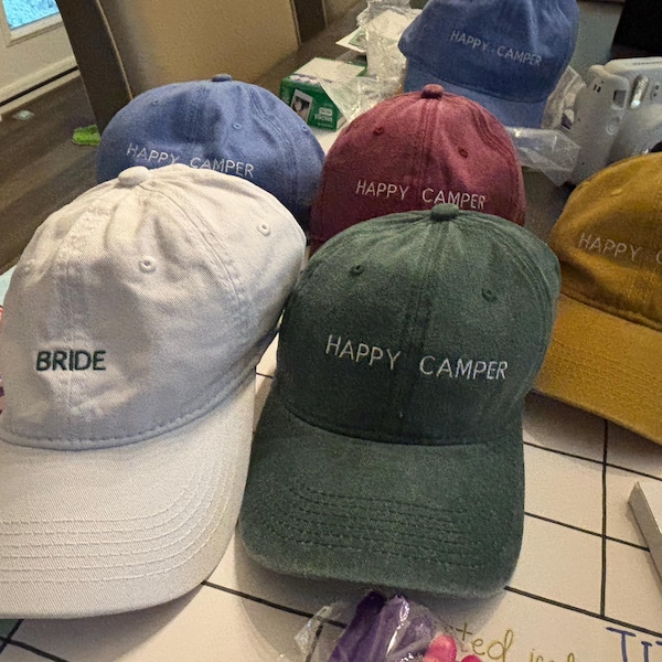 Custom Bride Squad Baseball Cap Personalised Embroidered Hat, Sorority ...